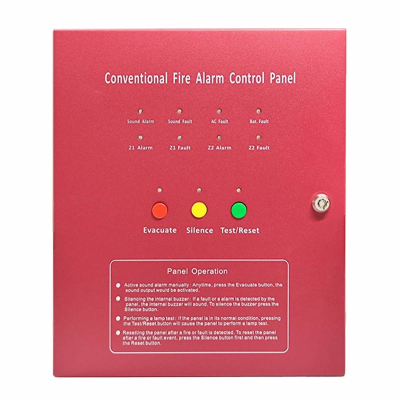 AC90-270V Fire Alarm Control Panel 4 Zone 8 Zone 16 Zone With ...